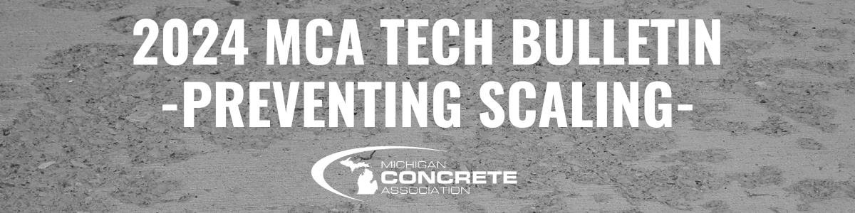 Solutions for Concrete Scaling | Michigan Concrete Association
