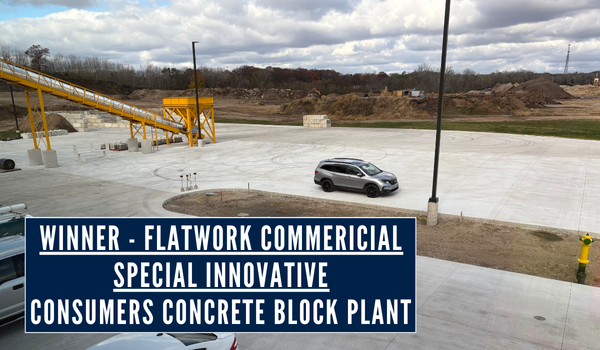 Winner Flatwork Commercial Special Innovative | Consumers Concrete ...