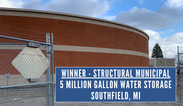 Winner Structural Municipal | GLWA 5 MILLION GALLON TANKS
